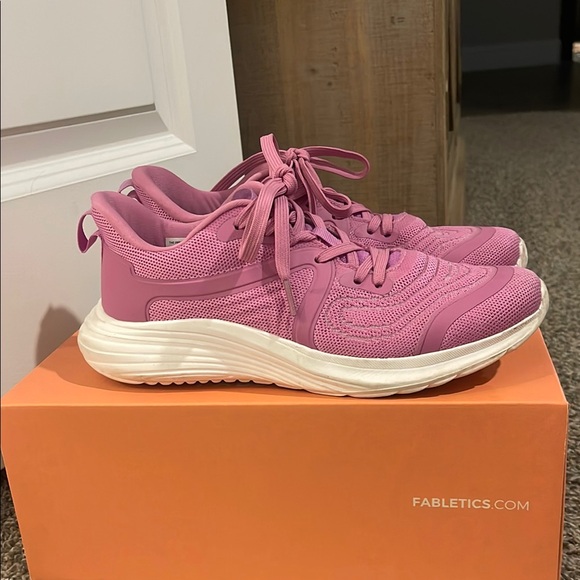 Fabletics | Shoes | Fabletics Pink Sneakers With Streamlined Design ...